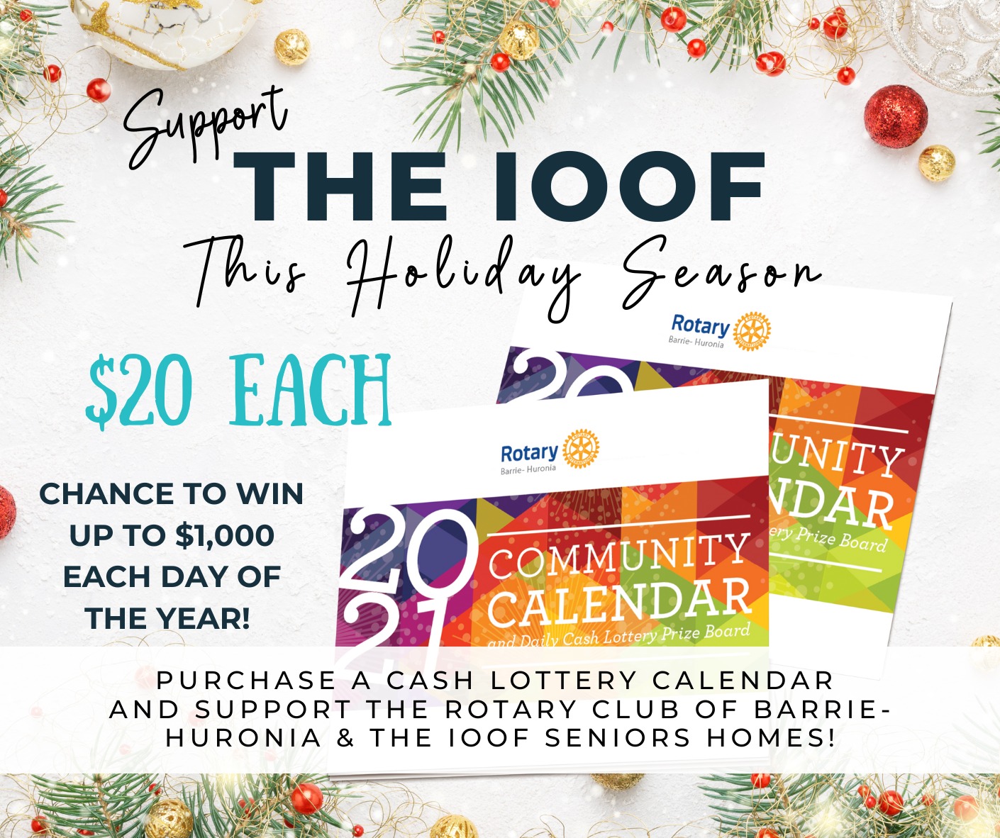 Rotary Cash Calendars for Sale!